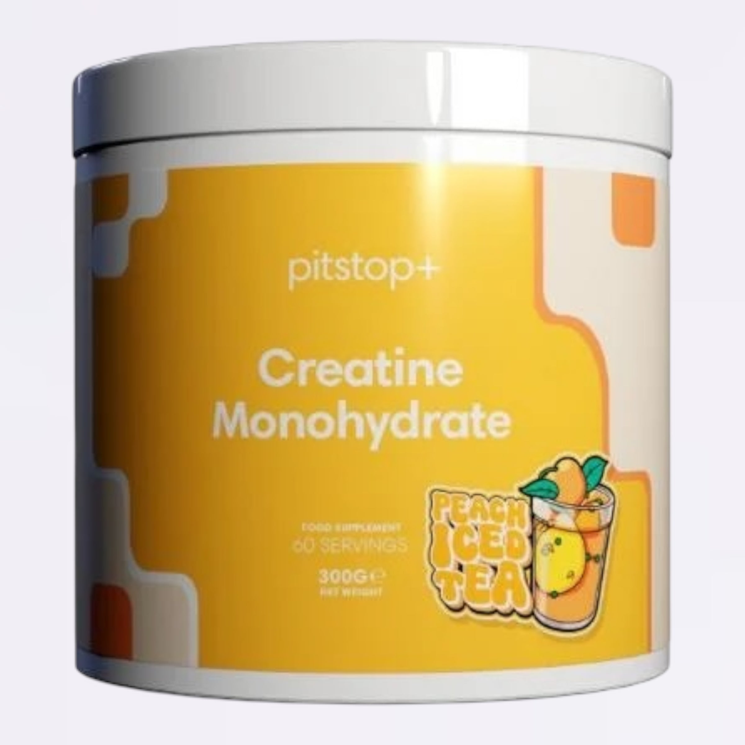Pitstop+ Flavoured Creatine Monohydrate - Peach Iced Tea – RESTOCK3D